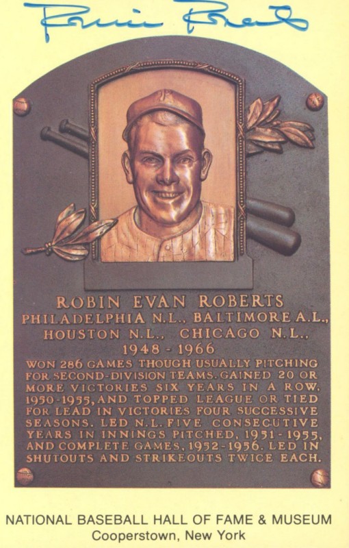 Robin Roberts autograph, lot 1081