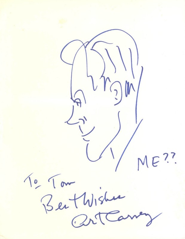 Art Carney autograph, lot 198