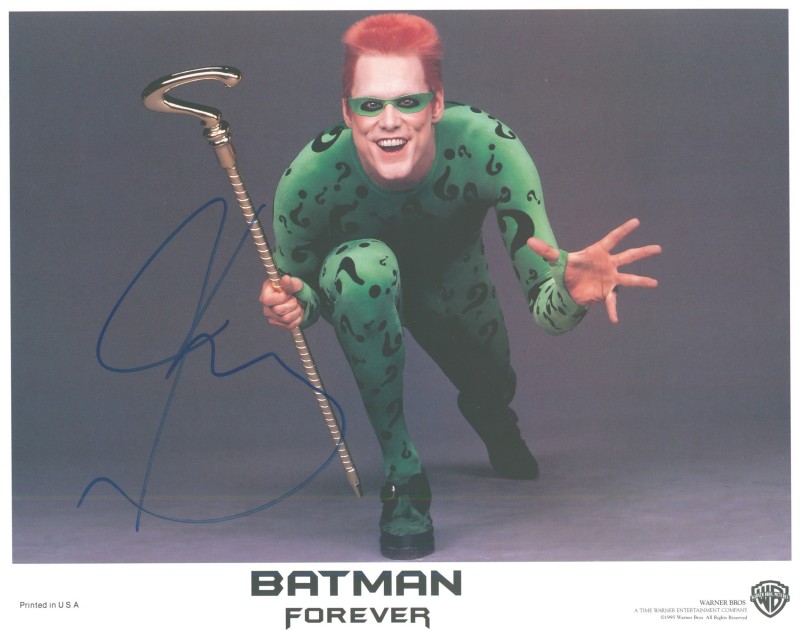 Jim Carrey autograph, lot 207